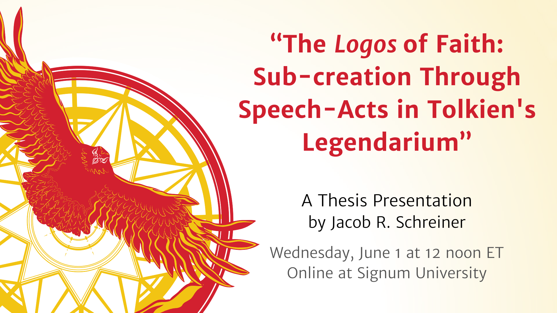 Thesis Theater: Jacob R. Schreiner, “The Logos of Faith: Sub-creation ...