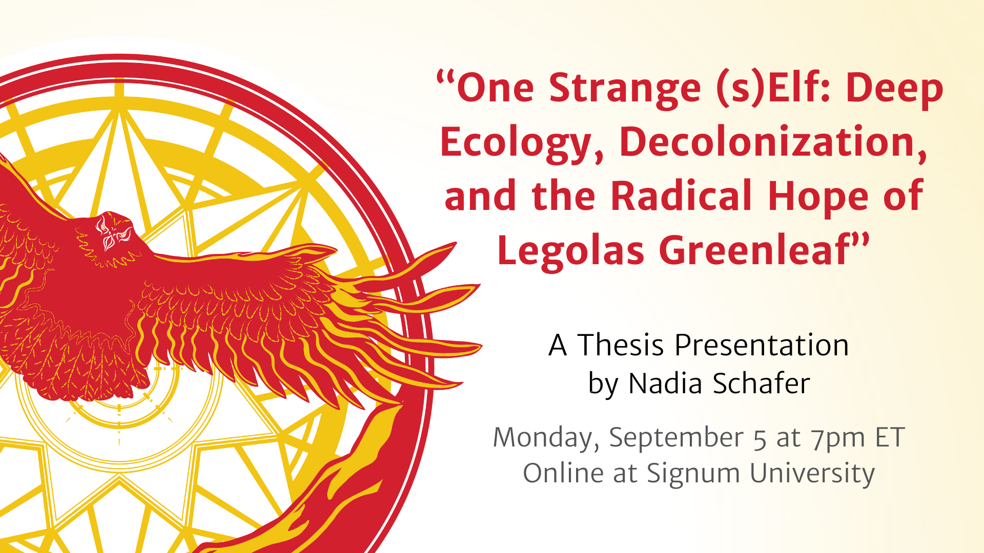 Thesis Theater: Nadia Schafer, "One Strange (s)Elf: Deep Ecology ...