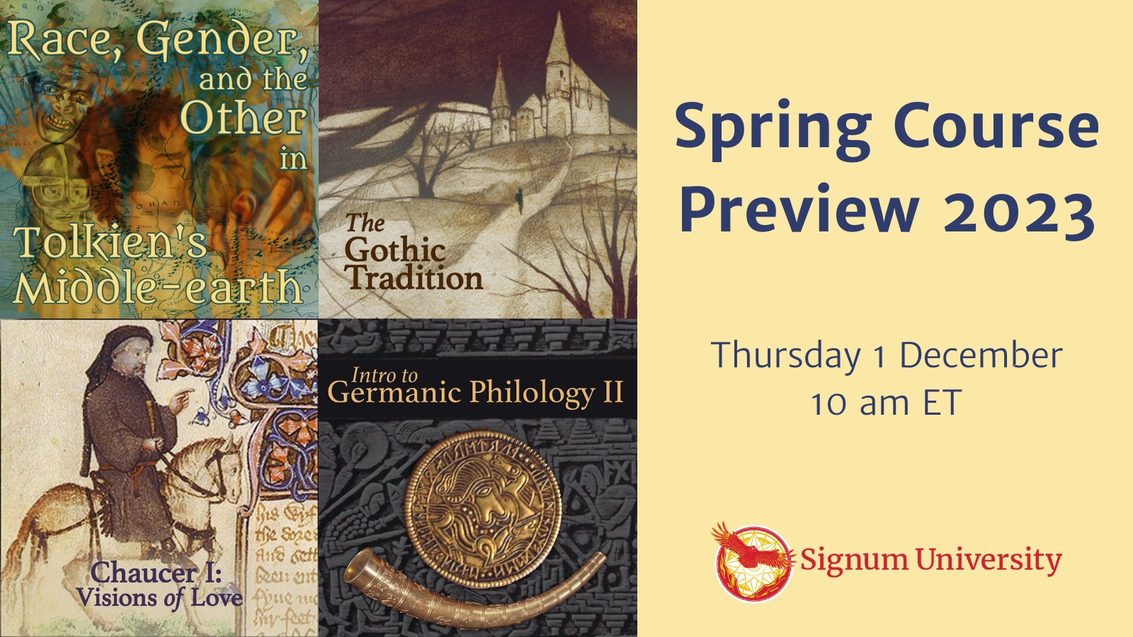 Spring Courses 2023 Preview - Signum University